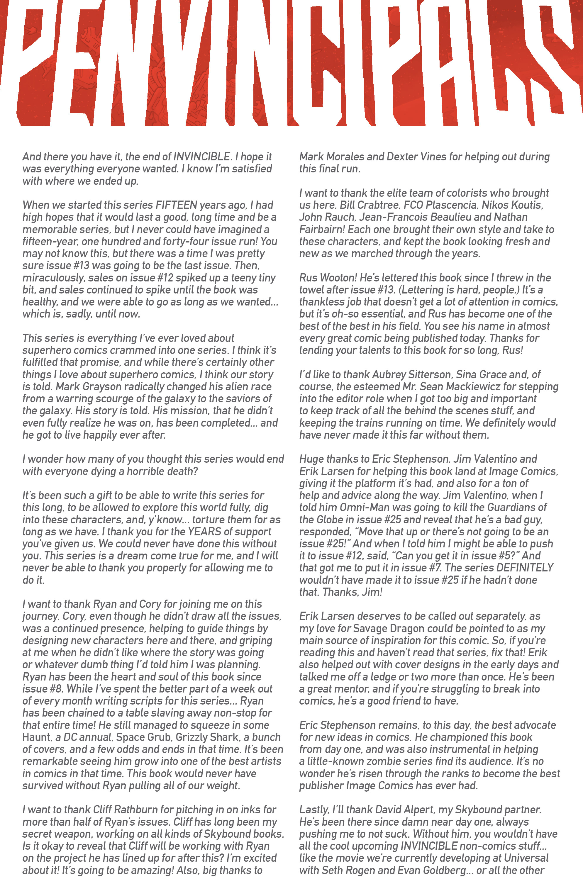 Invincible 2005 Chapter 144 Page 1