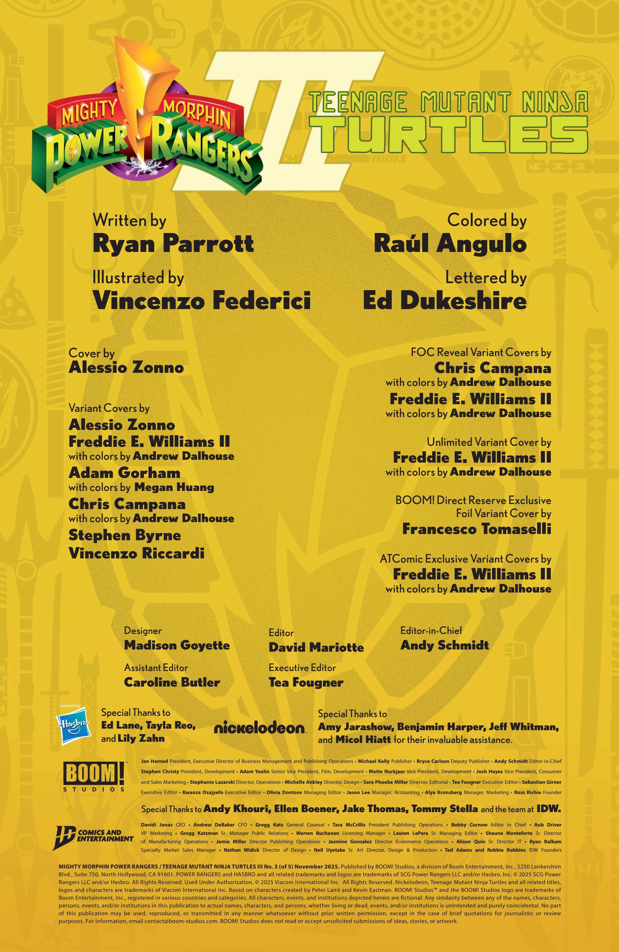 Mighty Morphin Power Rangers / Teenage Mutant Ninja Turtles III (2025 ...